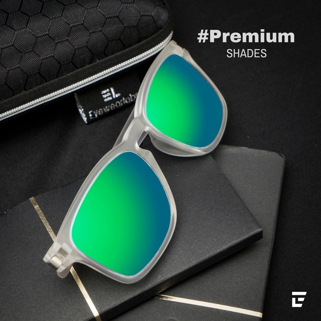Buy Stylish Crystal Green Sunglasses for Men Online at Eyewearlabs