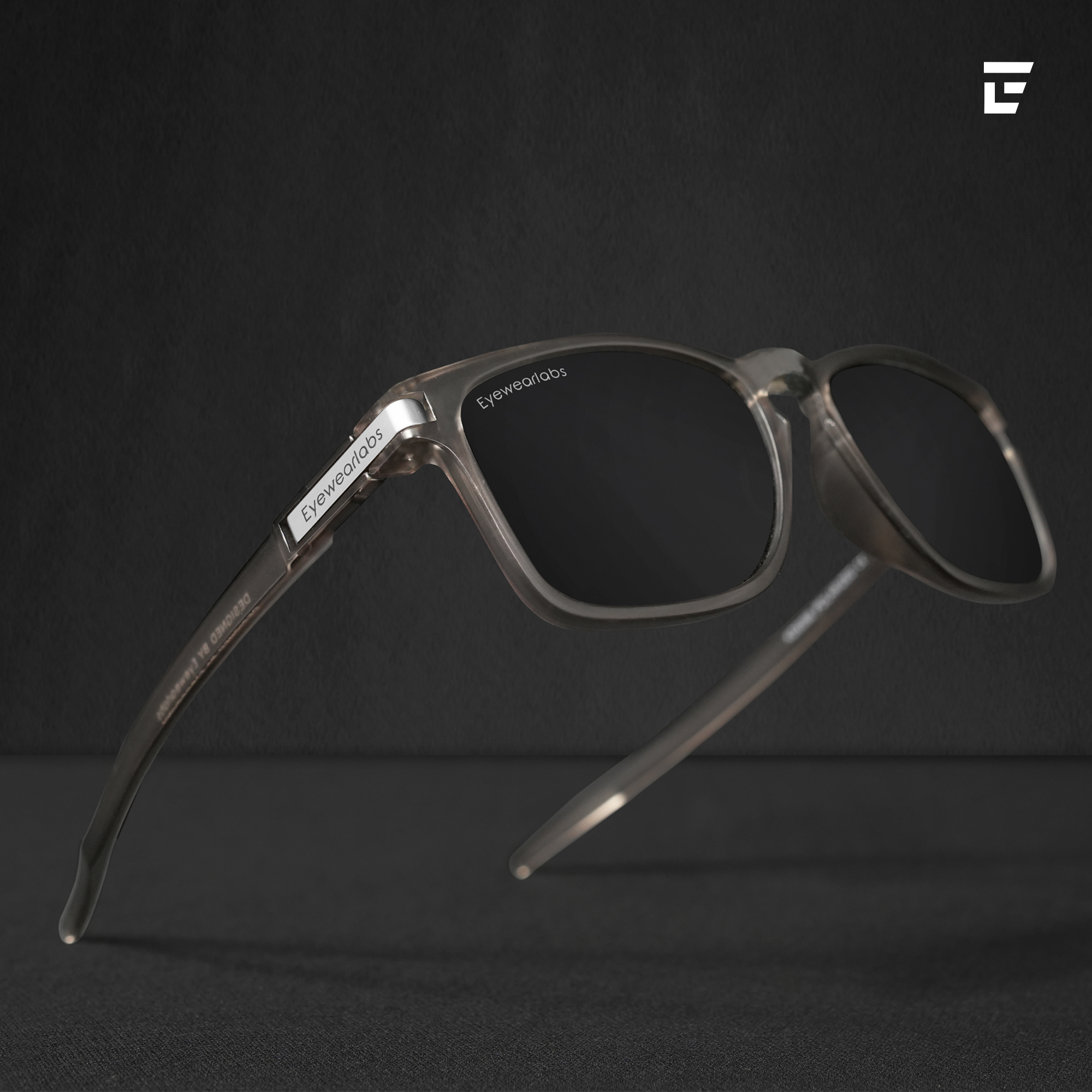 Buy Crystal Grey Sunglasses for Men with UV Protection at Eyewearlabs