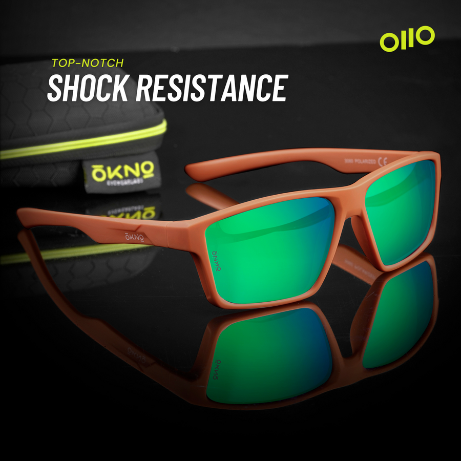 NORG | Matte Orange Sports Sunglasses Online in India | OKNO By Eyewearlabs